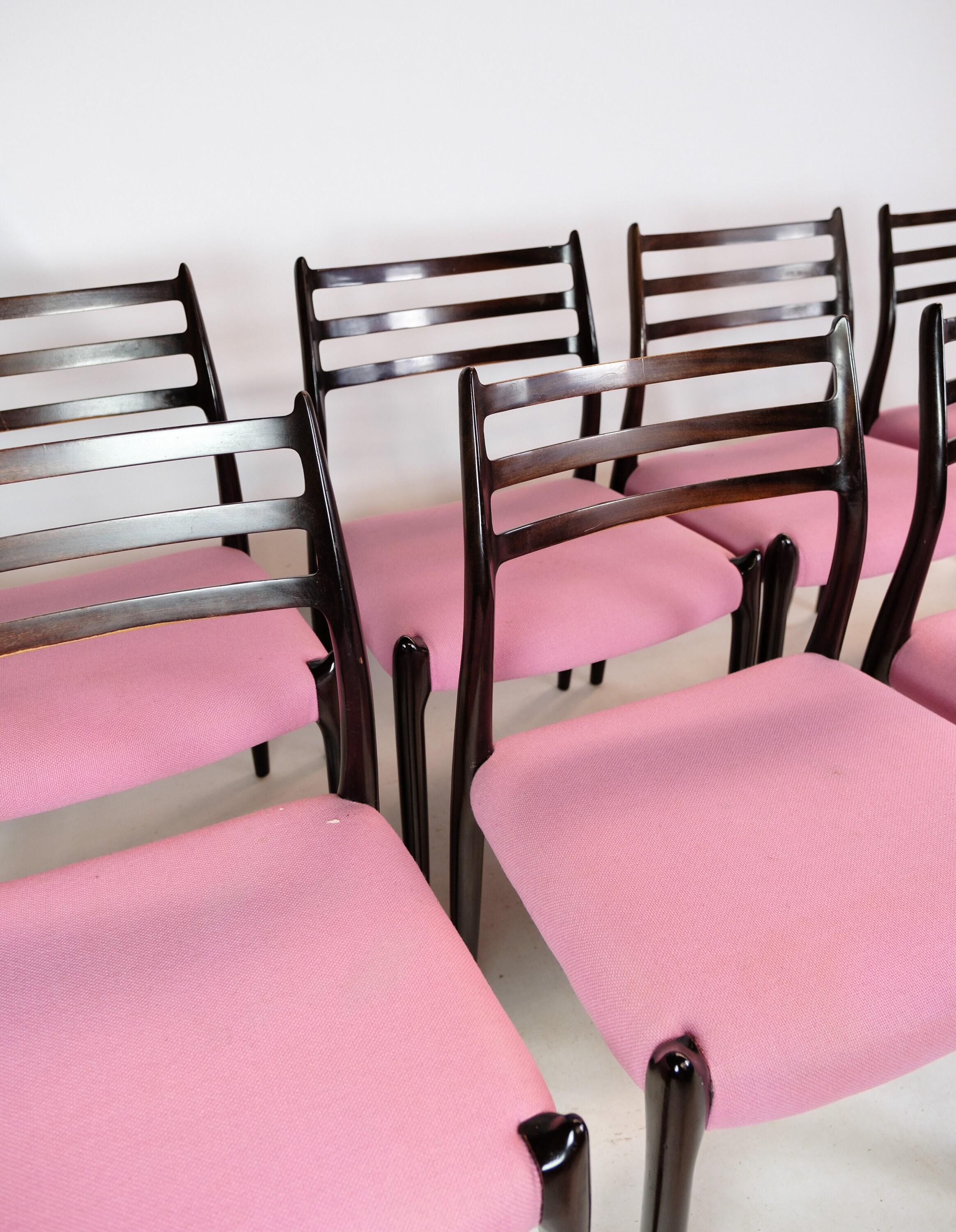 Mahogany Dining Table Chairs, Model 78, Designed by N.O Møller - Etsy