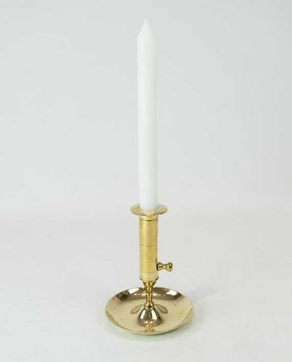 Candlestick With Handle of Brass and in Great Used Condition - Etsy