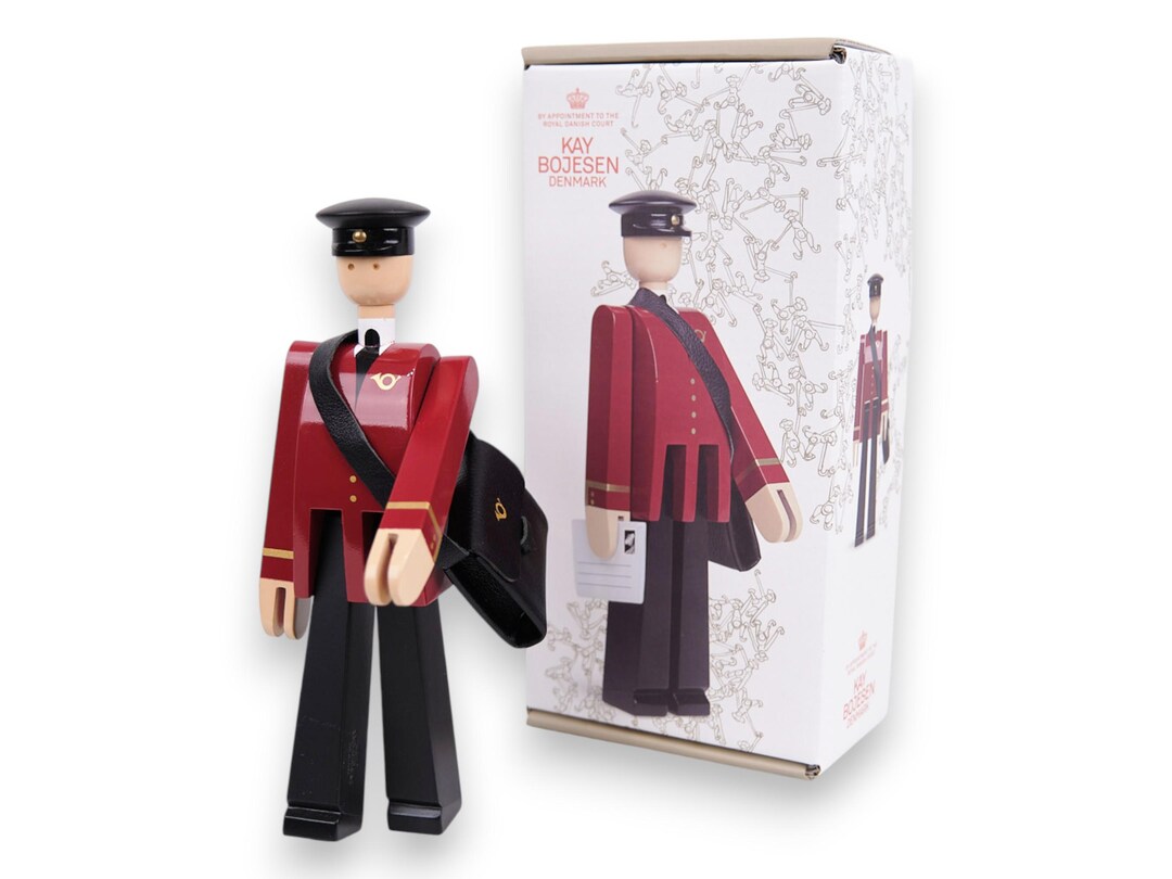 Kay Bojesen Postman "einar" – Danish Painted Wood Figurine - Etsy