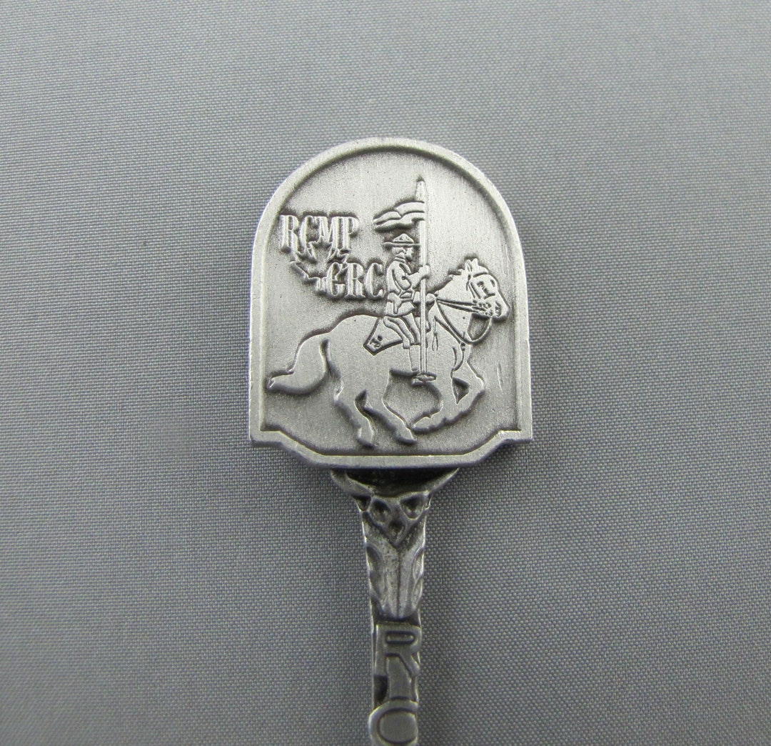 Royal Canadian Mounted Police RCMP Canada PEWTER Vintage Collectible ...