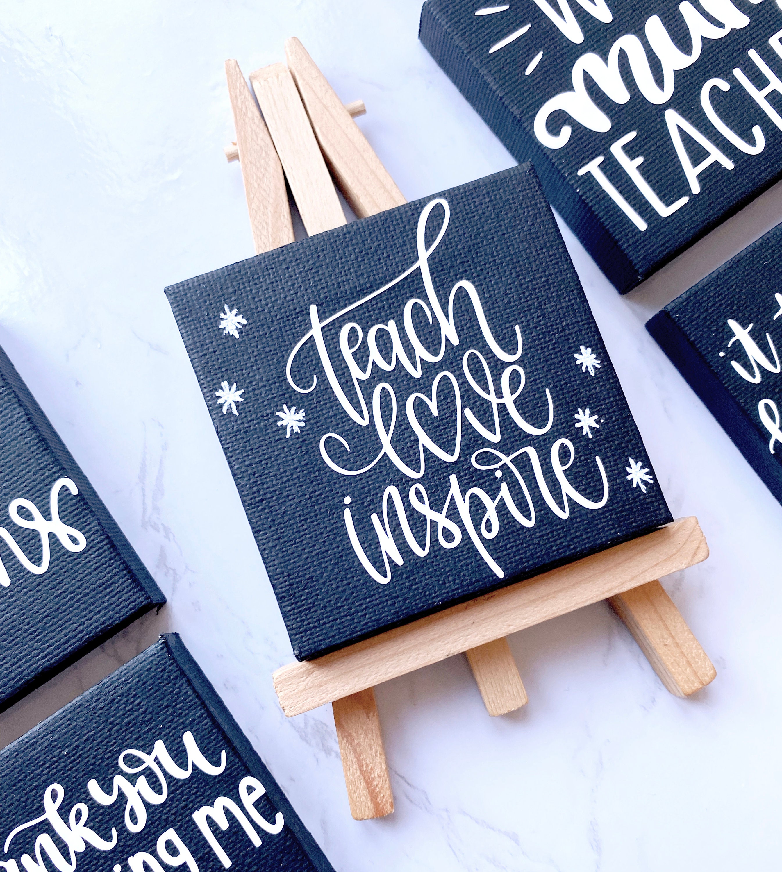 Teachers Desk Sign, Teacher Desk Decor, Desk Canvas Decoration, Teacher ...