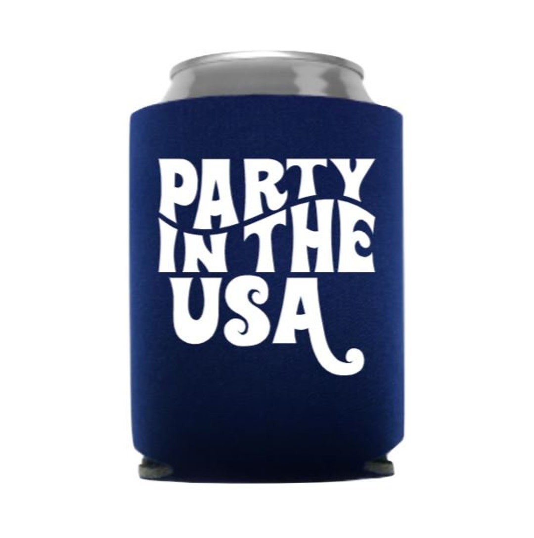 Party in the USA Can Cooler 4th of July Party Can Cooler - Etsy