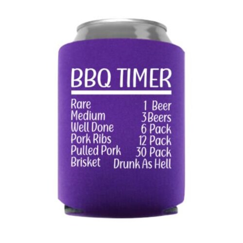 Grill Master's Timer Can Cooler BBQ Timer Father's - Etsy
