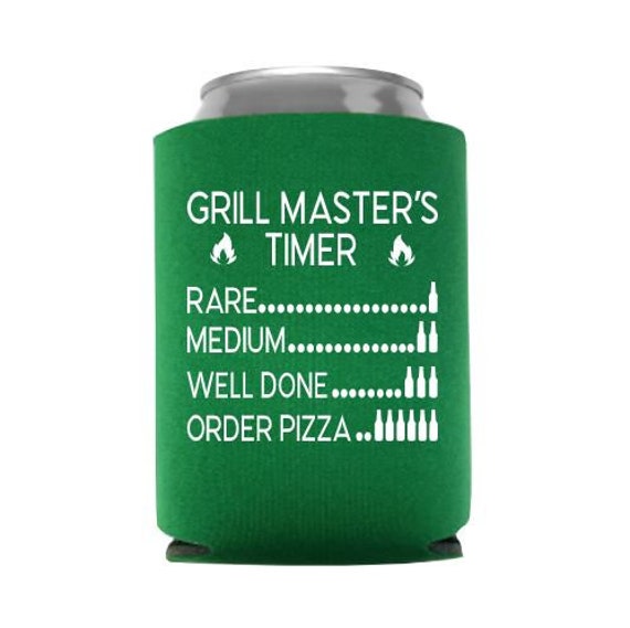 Grill Master's Timer Can Cooler BBQ Timer Father's | Etsy