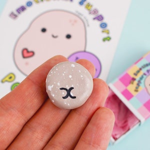 Emotional Support Potato Handmade Clay Figurine, Worry Stone, Self Care ...