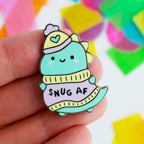 Dinosaur Enamel Pin - Etsy