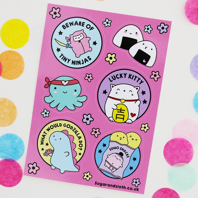 Kawaii cute japanese planner vinyl stickers for phone laptop | Etsy