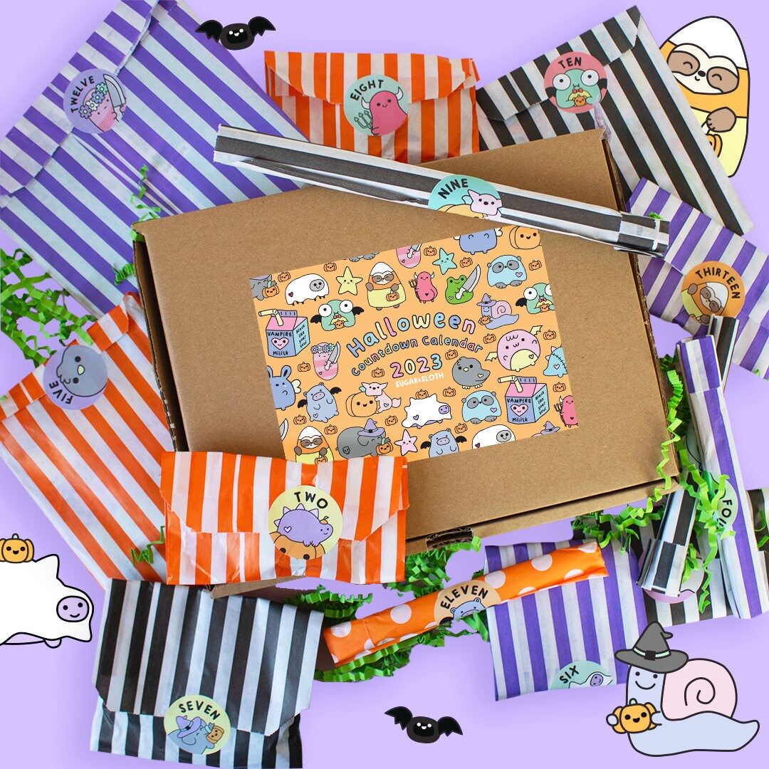 Halloween Countdown Calendar, Halloween Mystery Boxes, Halloween ...