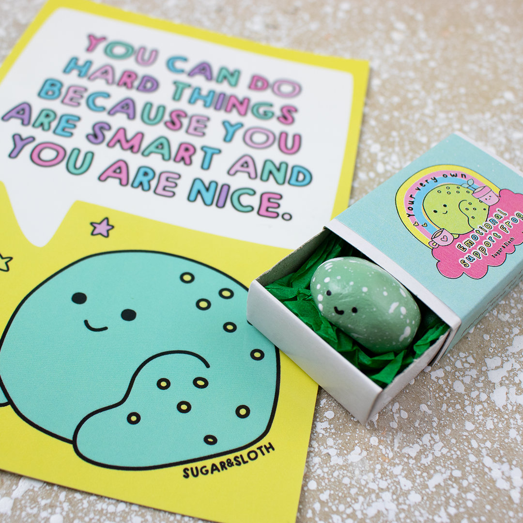 Cute Frog Gift Emotional Support Frog Mental Health Gift - Etsy UK