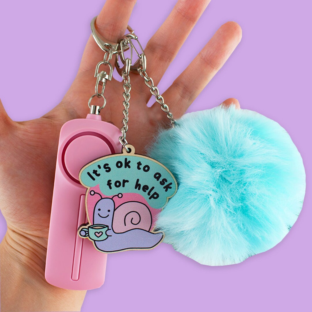 Enid the Snail Safety Keyring, Safety Keychain, Safety Alarm, Safety ...
