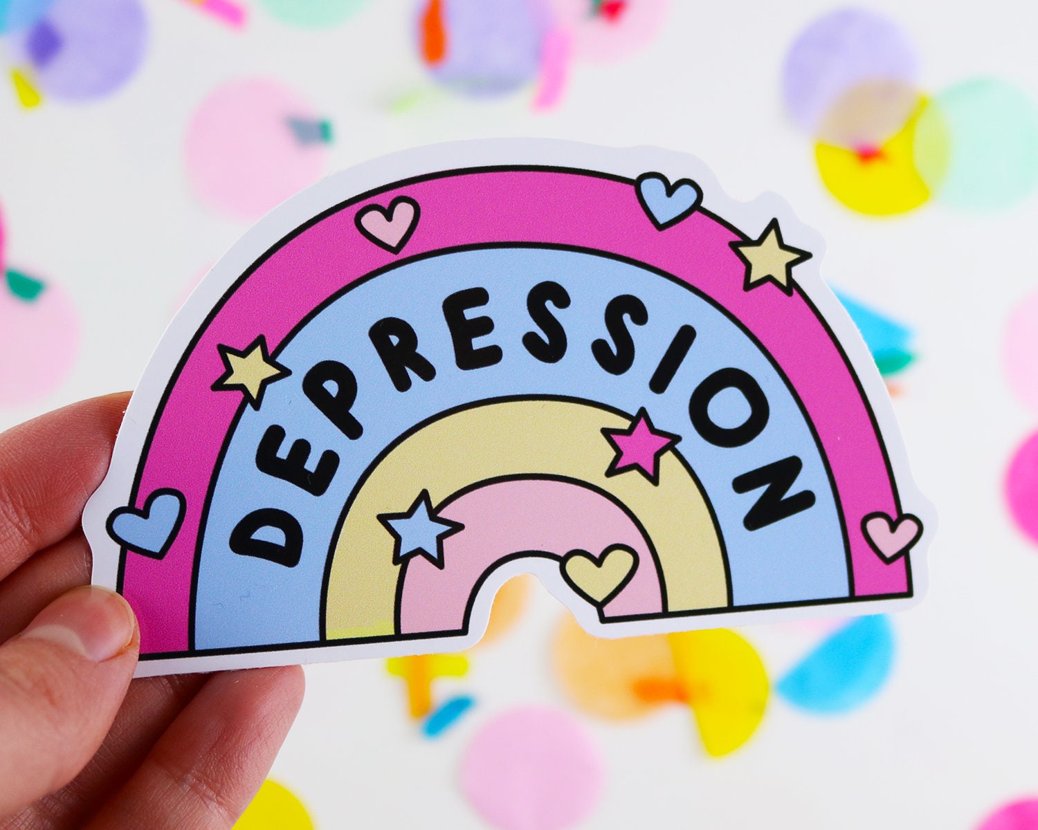 Stickers cute stickers mental health stickers Cute rainbow animal ...