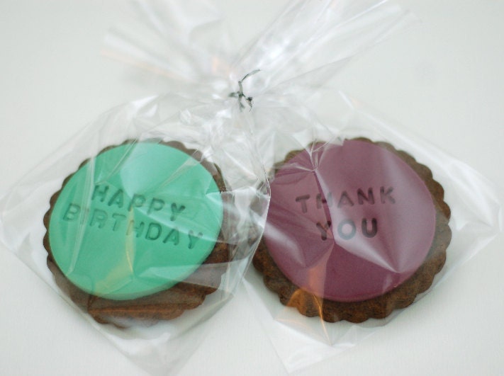 Personalised Message Cookies / Birthday / Thank You / I Love - Etsy UK