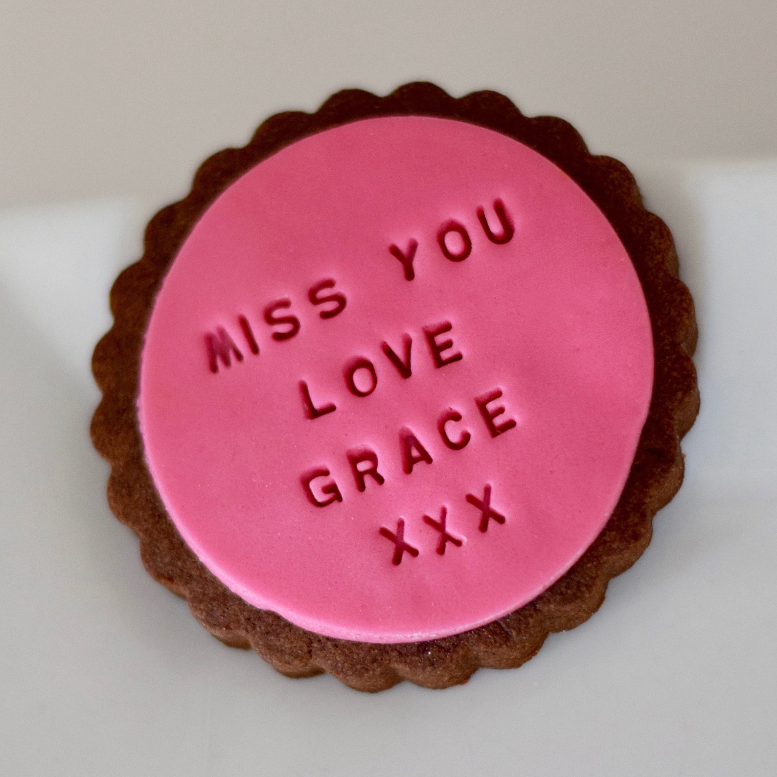 Personalised Message Cookies / Birthday / Thank You / I Love - Etsy UK