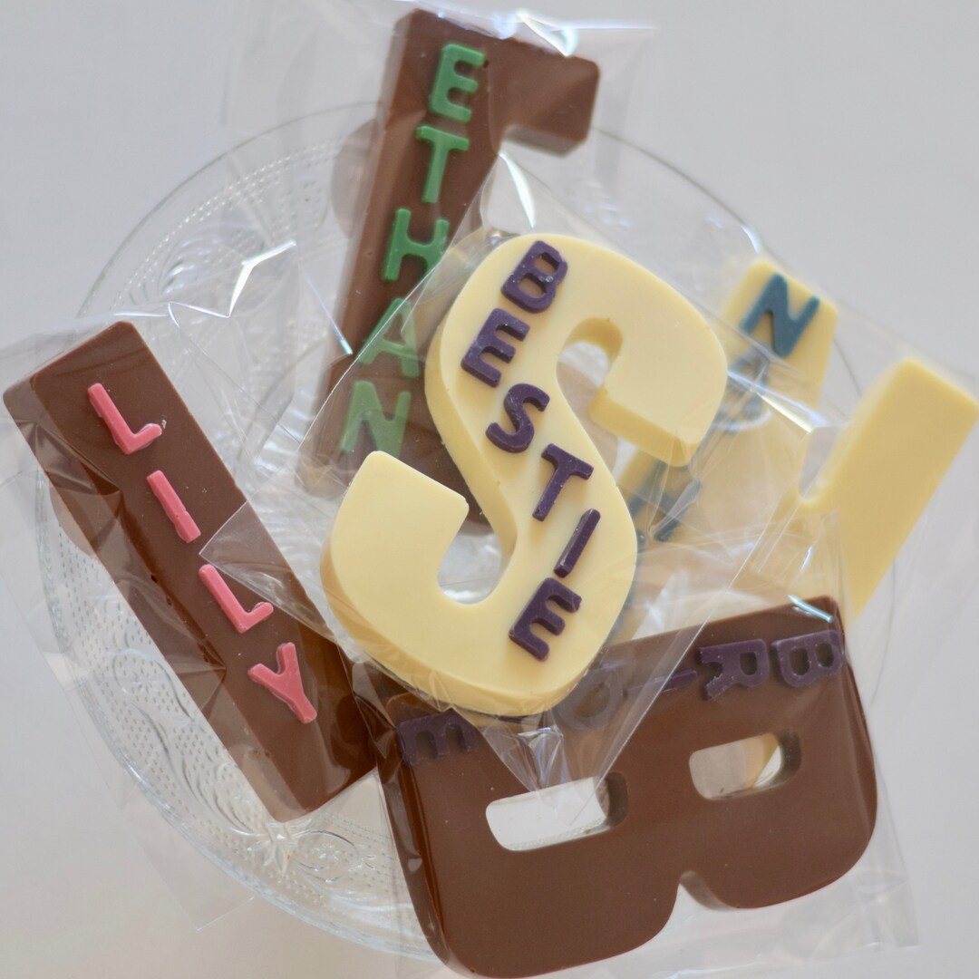 Chocolate Initials / Chocolate Letters - Etsy UK