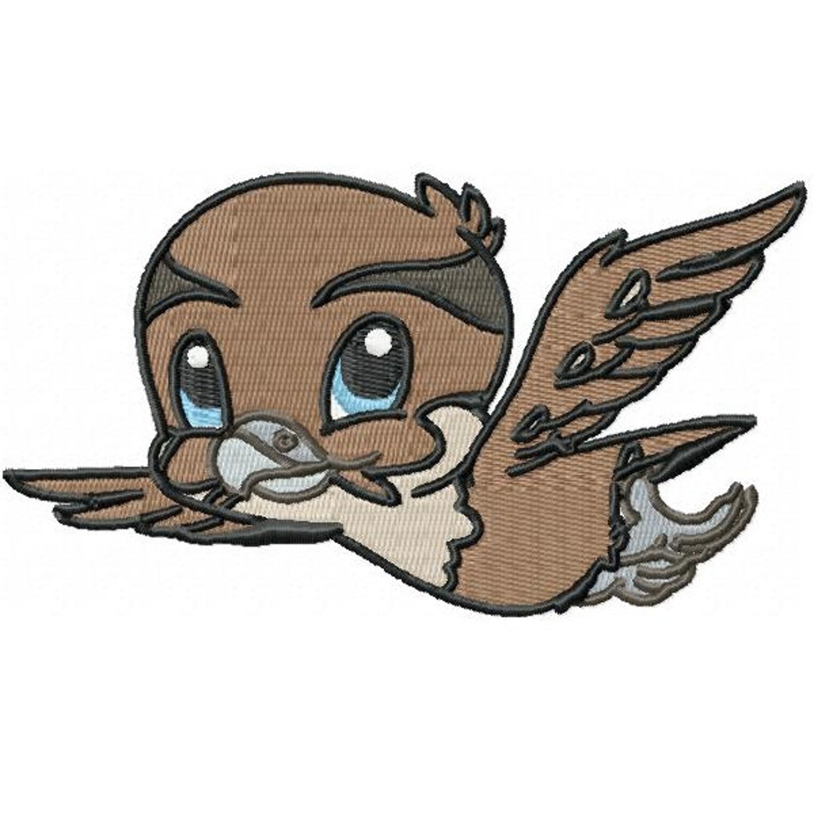 Baby Falcon Embroidery Design Zip File Download - Etsy