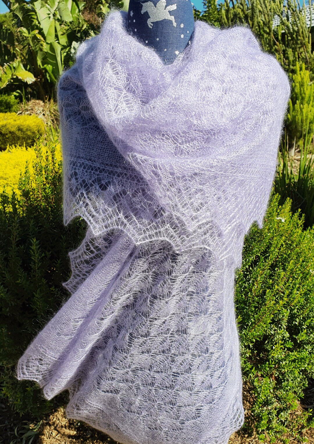 Silky Mohair Lace Wrap - Etsy