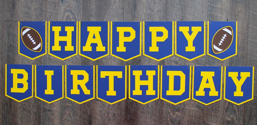 Sports Banner. Sports Birthday Party Decoration. Football Birthday ...