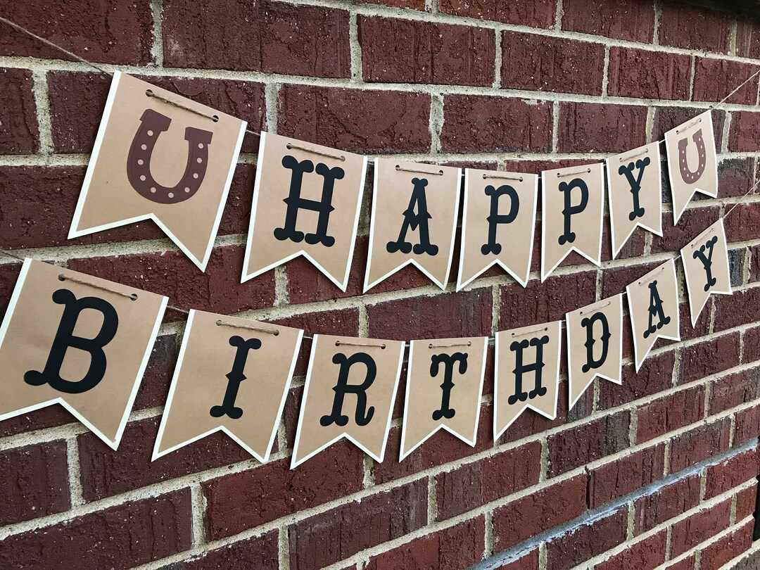 Farmhouse Birthday Banner. Farmhouse Banner. Rustic Birthday Banner ...