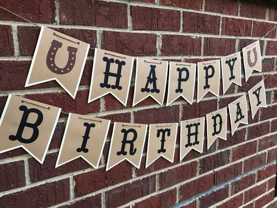 Farmhouse Birthday Banner. Farmhouse Banner. Rustic Birthday | Etsy