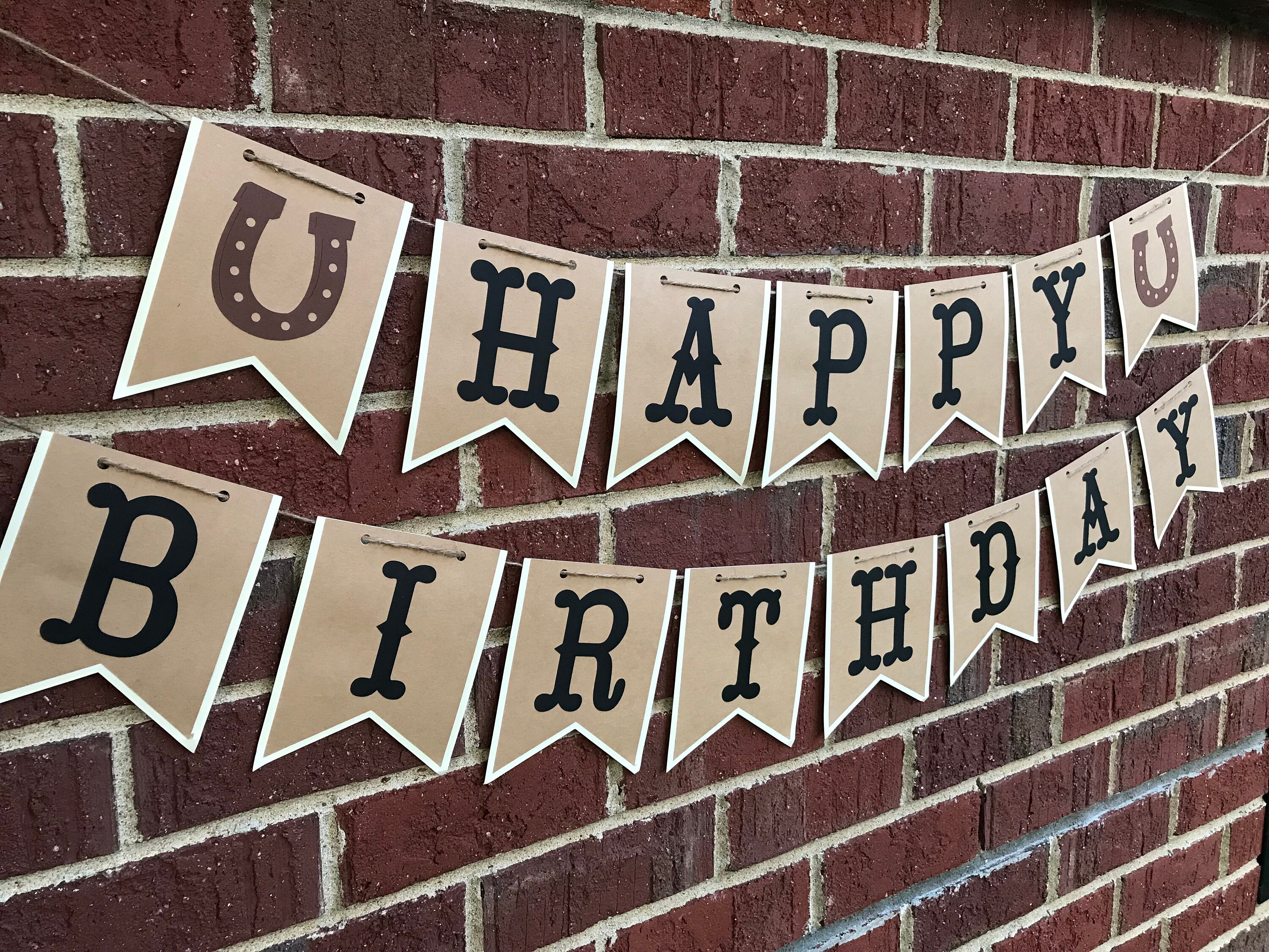 Farmhouse Birthday Banner. Farmhouse Banner. Rustic Birthday | Etsy