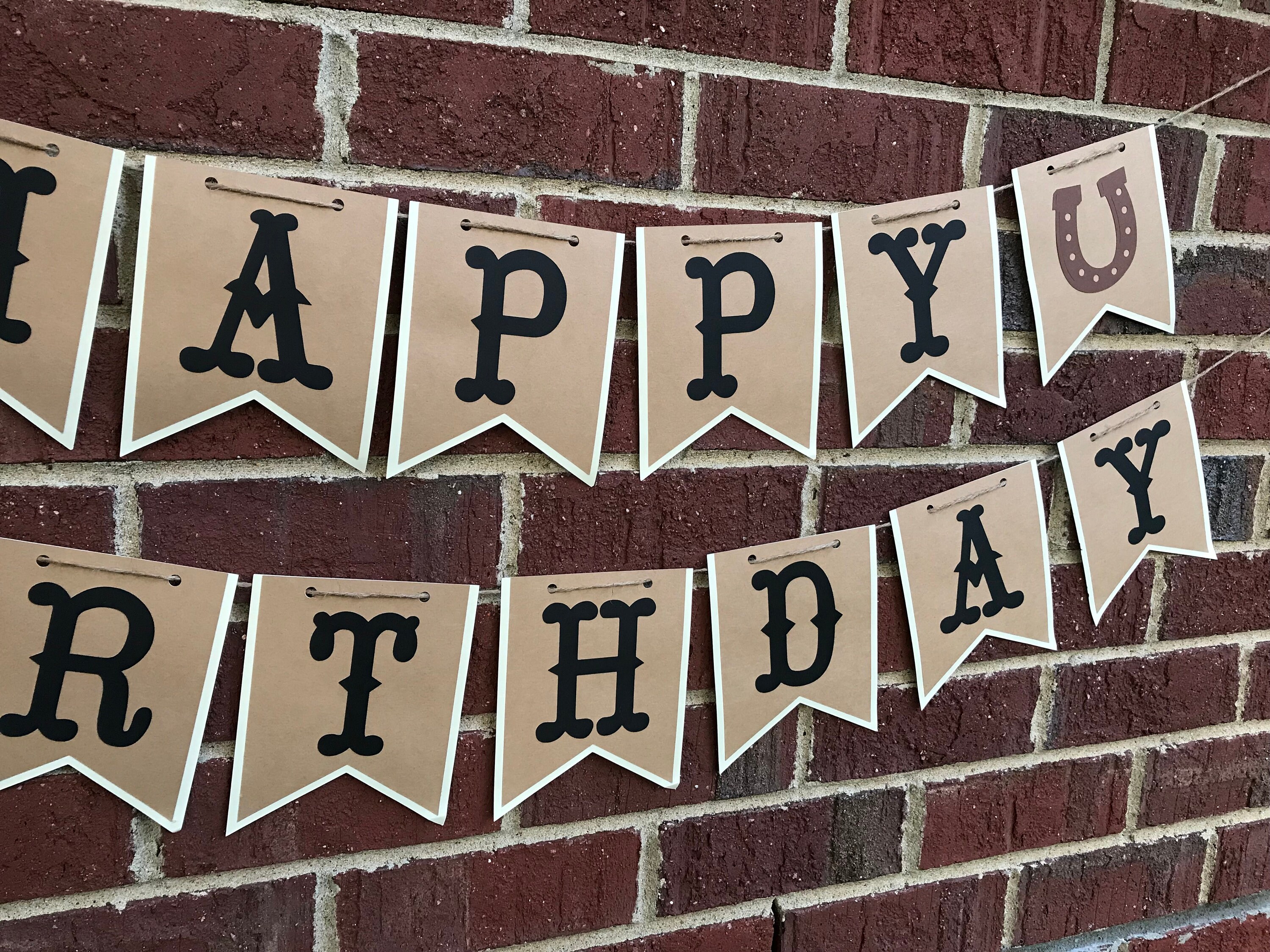 Farmhouse Birthday Banner. Farmhouse Banner. Rustic Birthday | Etsy
