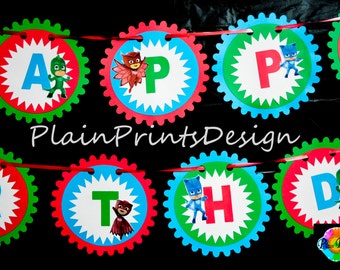 Pj Mask Banner - Etsy
