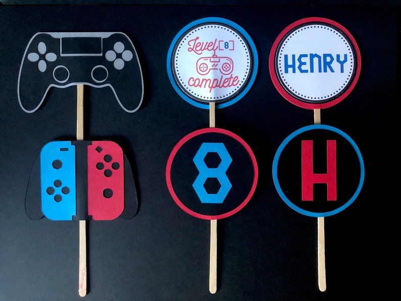 Video Games. Video Games Cupcake Topper. Video Games Party. - Etsy