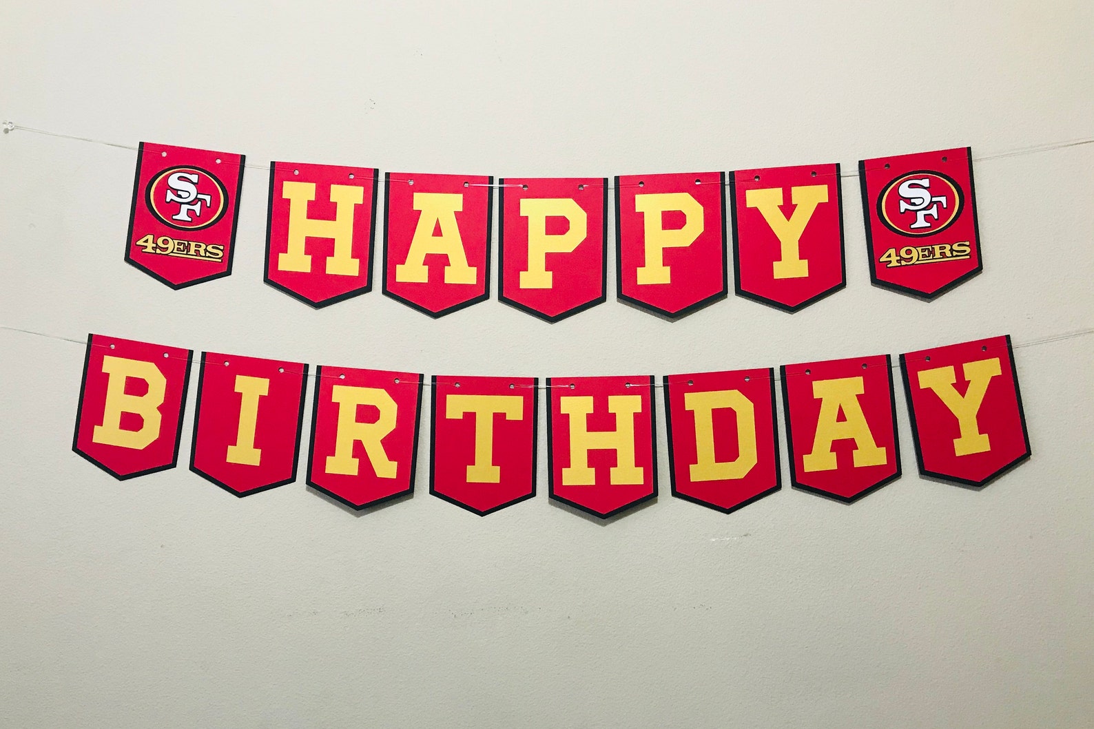 San Francisco 49ers NFL Football Birthday Banner | Etsy