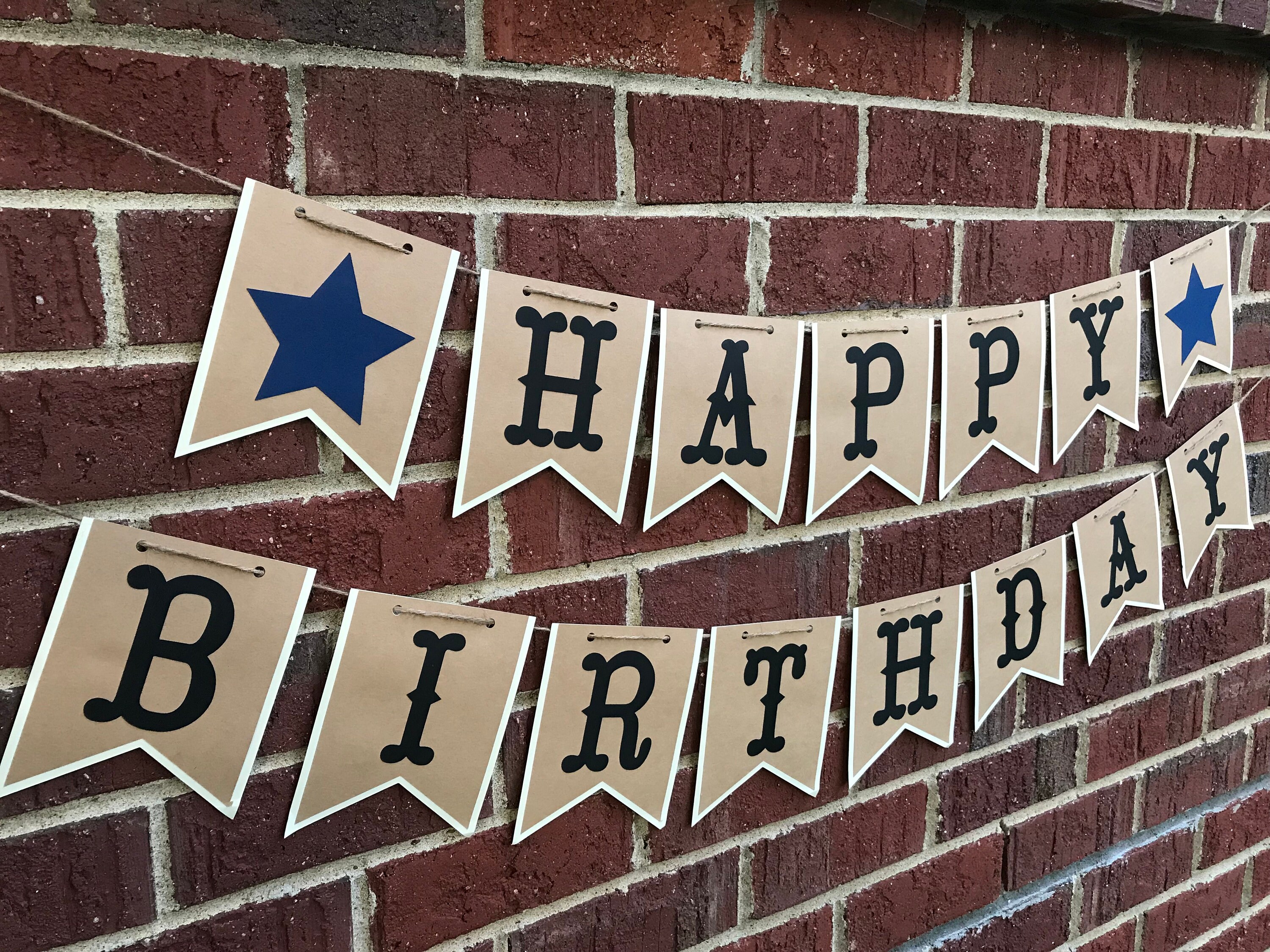 Farmhouse Birthday Banner. Farmhouse Banner. Rustic Birthday - Etsy