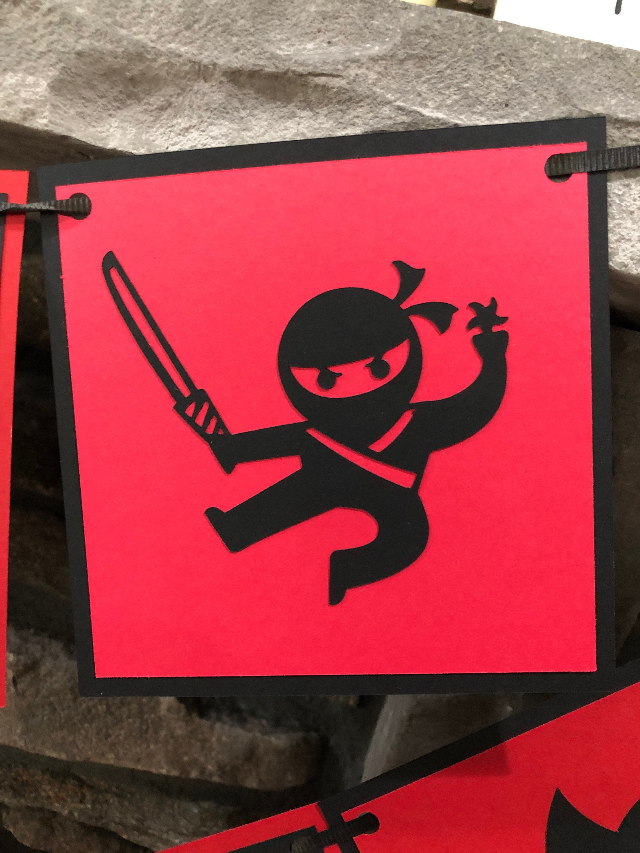 Ninja Birthday Banner. Ninja Banner. Ninja Party. Ninja Party - Etsy