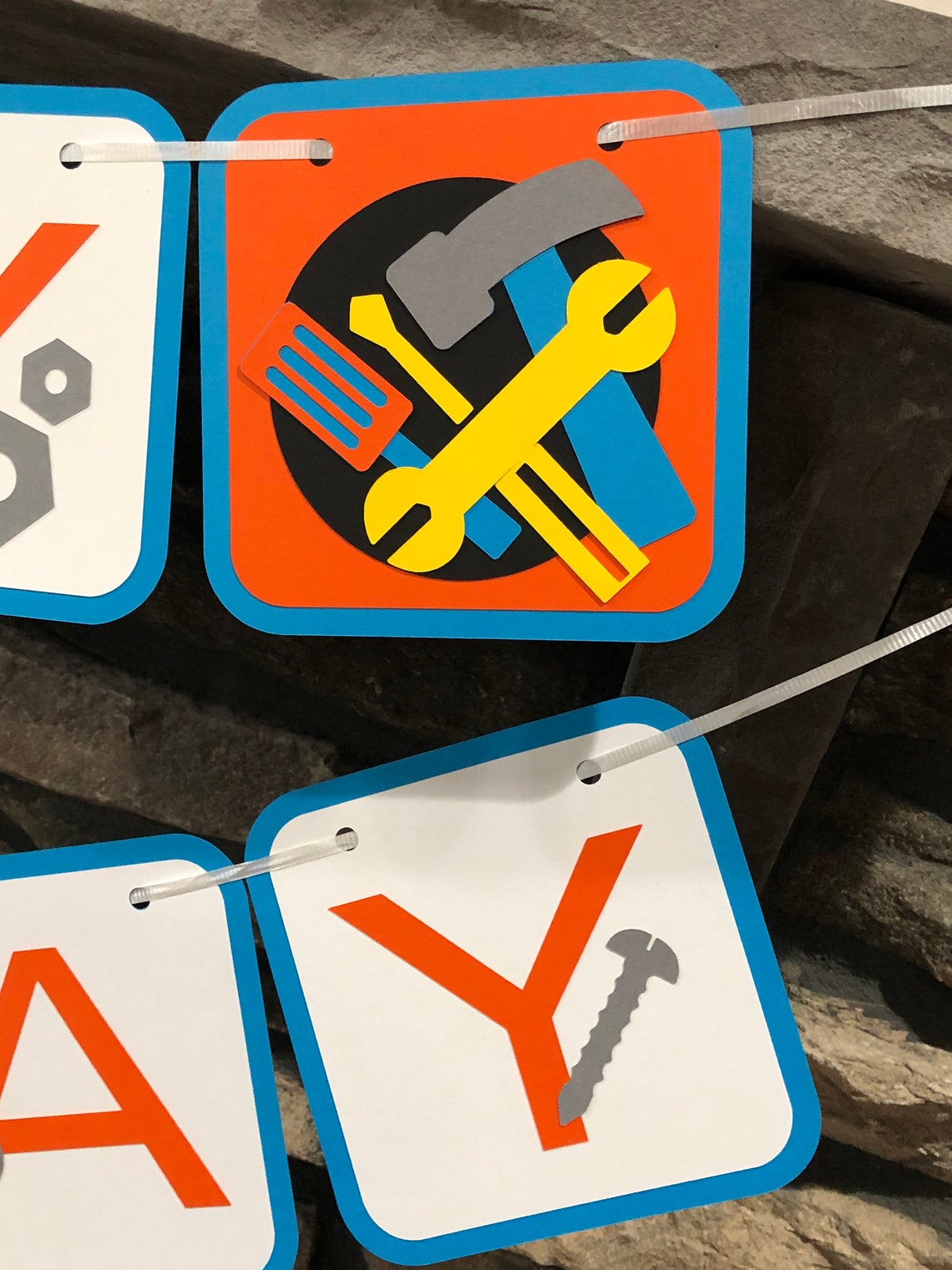 Tools Birthday Banner. Tools Banner. Handyman Banner. - Etsy