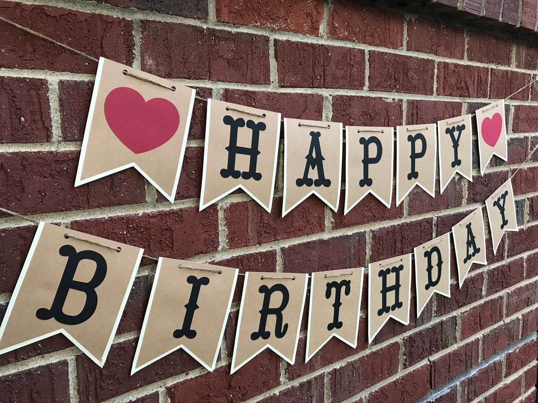 Farmhouse Birthday Banner. Farmhouse Banner. Rustic Birthday Banner ...