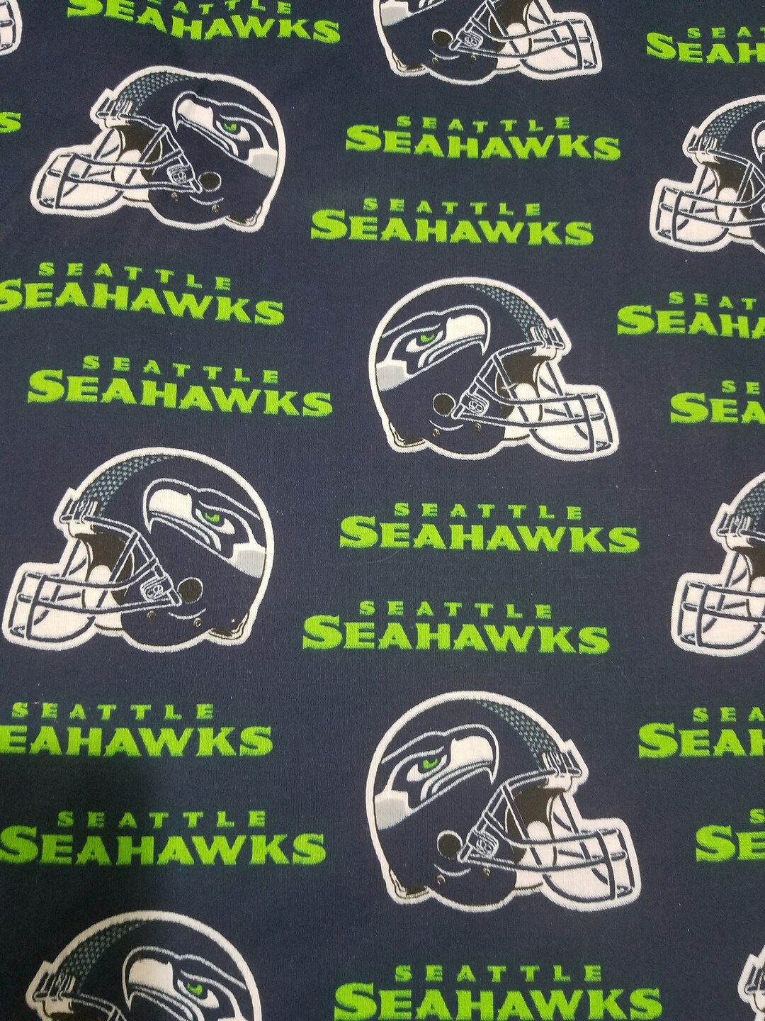 Seattle Seahawks Fabric; NFL Fabric - Etsy