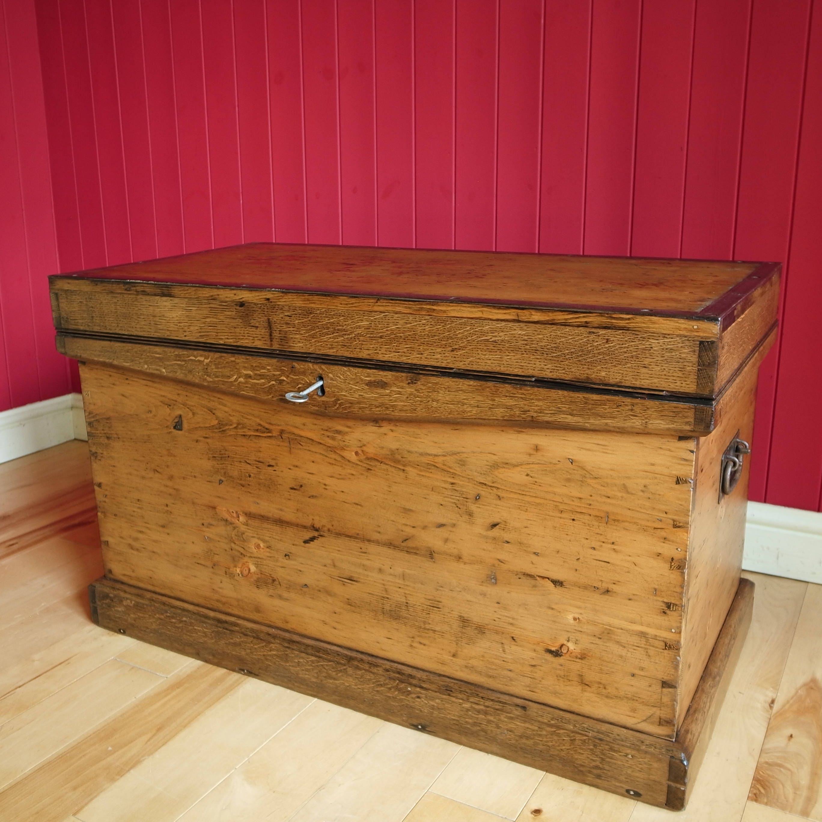 Antique Victorian Industrial Chest Coffee Table