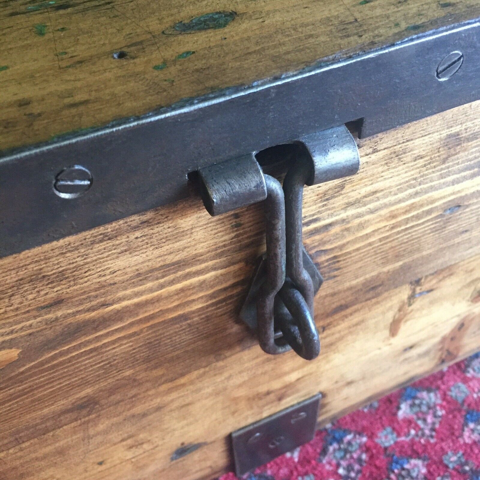 Reclaimed Vintage Military Chest Old Rustic Industrial Pine Trunk ...