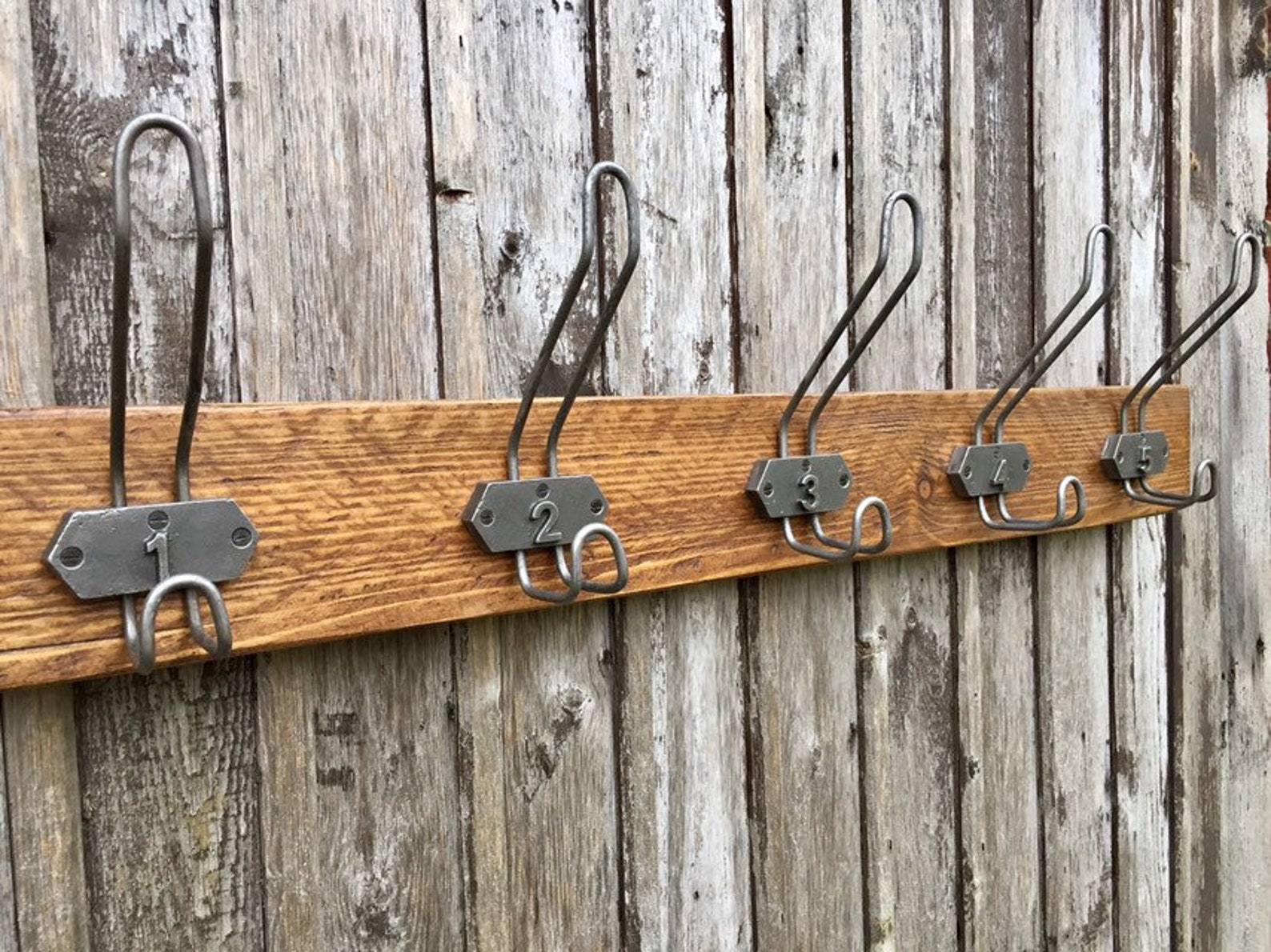 Vintage School Cloakroom Coat Rack Rustic Wood Metal - Etsy Canada