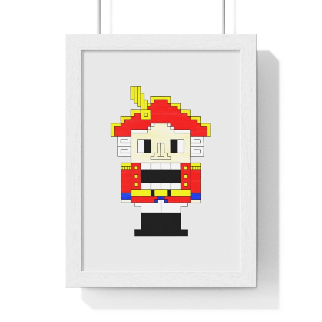 Digital Printable Christmas Decor Gift Pixel Art Nutcracker JPG Files ...