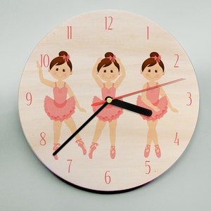 Ballerina Clock / Dancing Clock / Ballet Clock / Personalised Clock ...