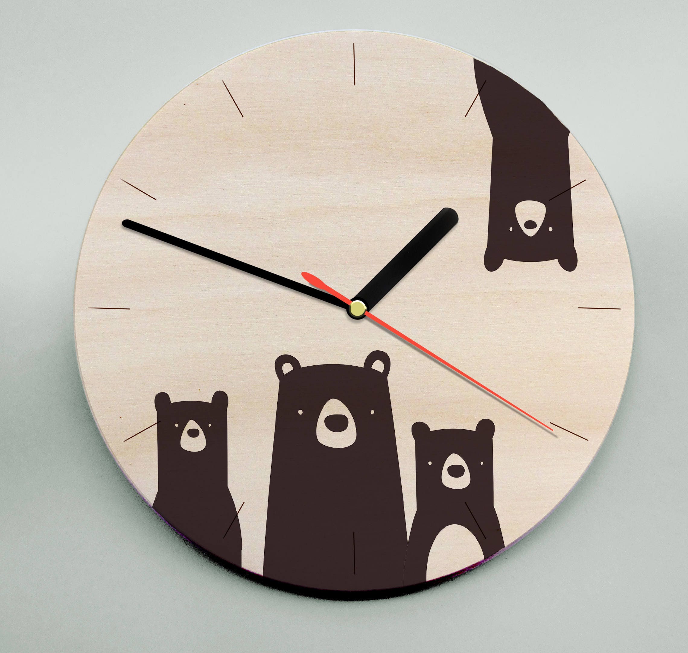 Unique Personalised Clock / Childs Clock / Nursery Clock / - Etsy