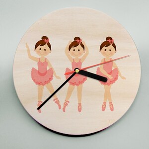 Ballerina Clock / Dancing Clock / Ballet Clock / Personalised Clock ...