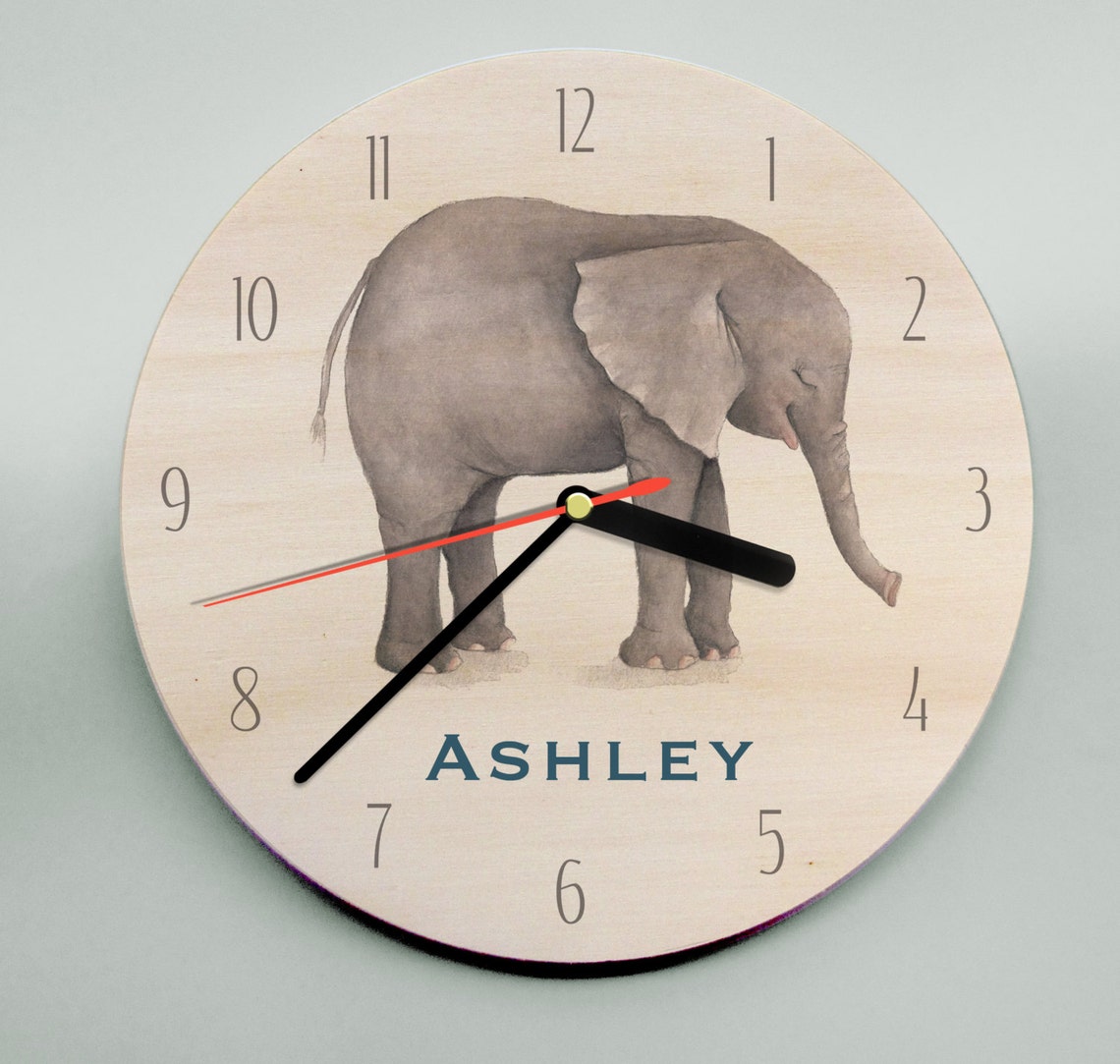 Elephant Clock / Wooden Child's Clock / Unique Clock / - Etsy Australia