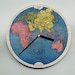 World Map Clock / Atlas Clock / Personalised Clock / Modern - Etsy