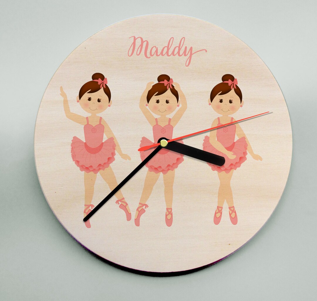 Ballerina Clock / Dancing Clock / Ballet Clock / Personalised Clock ...