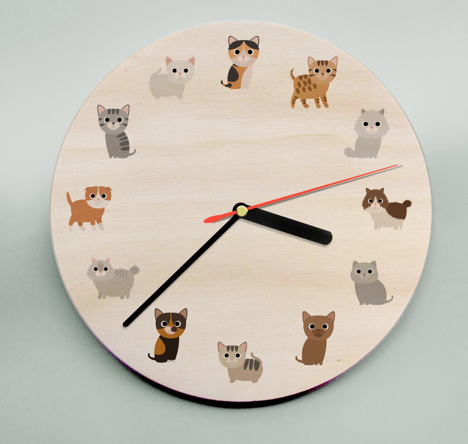 Personalised Clock / Childs Clock / Kids Room Decor / Wooden - Etsy