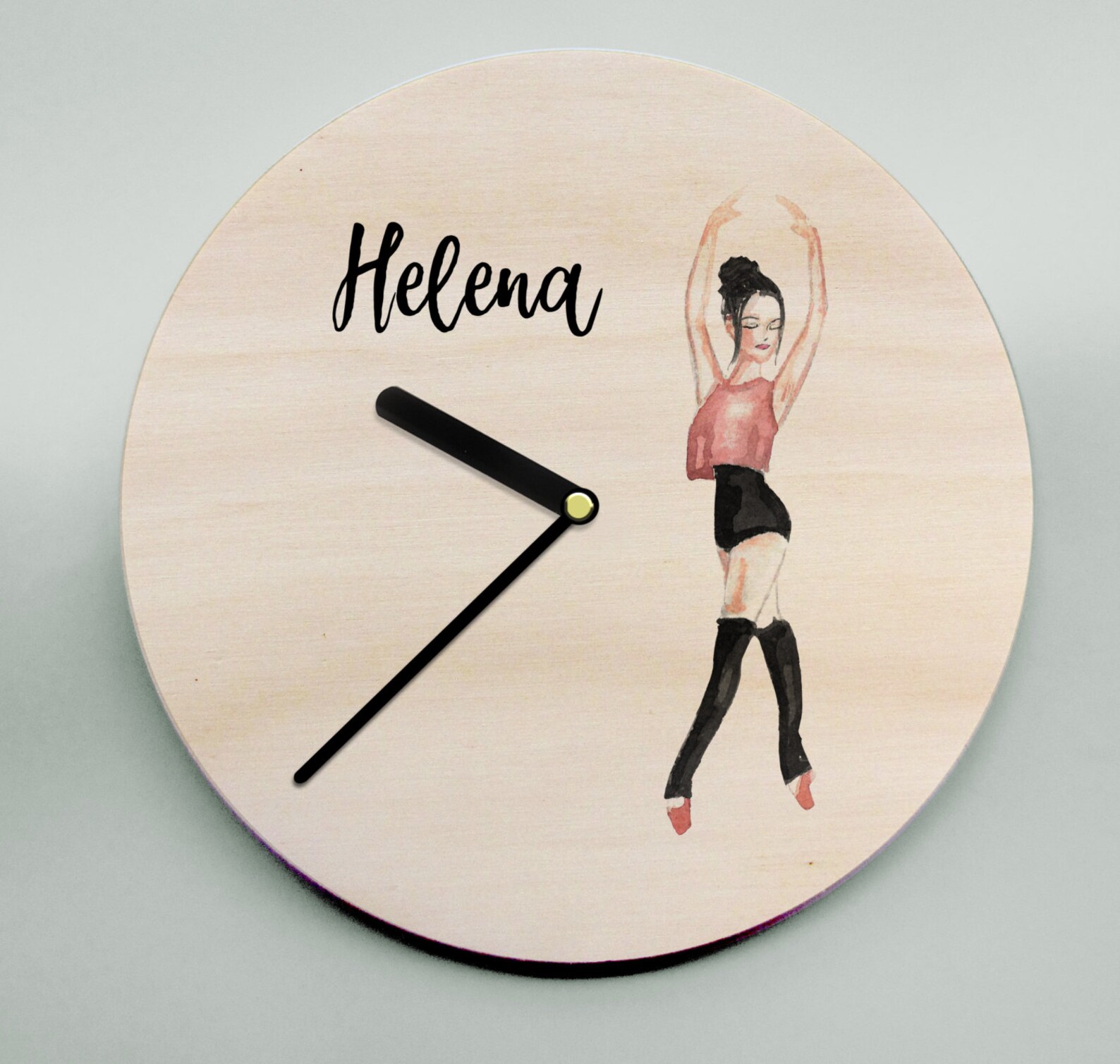 Dancers Clock / Unique Clock / Personalised Wooden Clock / - Etsy Australia