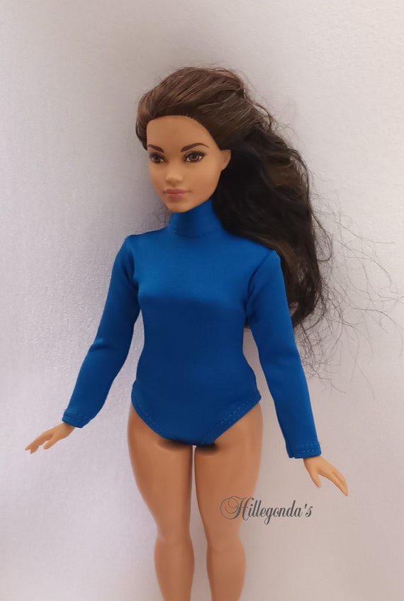 Turtle Neck Leotard for 1 6 Scale Curvy Fashion Dolls Solid Colors Etsy Australia