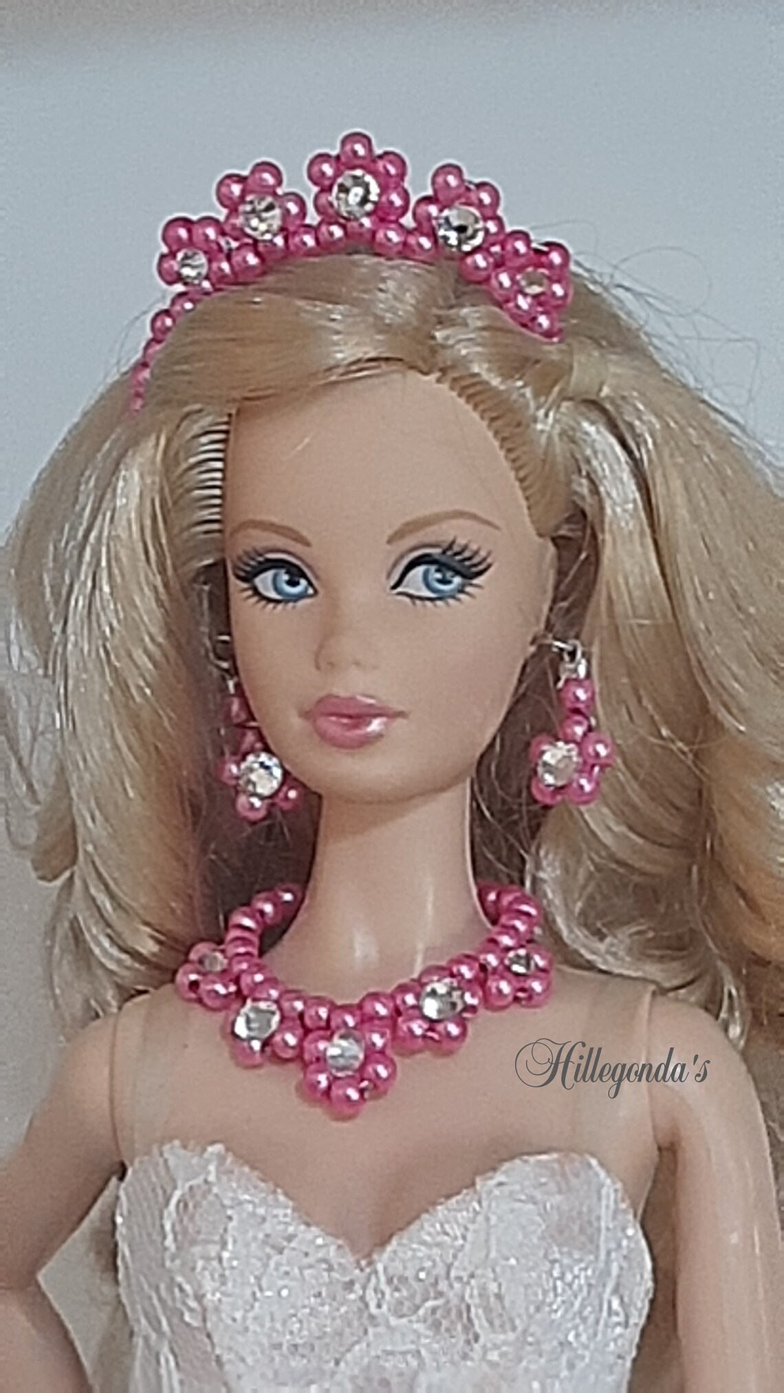 Bright Pink Jewelry Set for Barbie and Other Fashion Dolls | Etsy