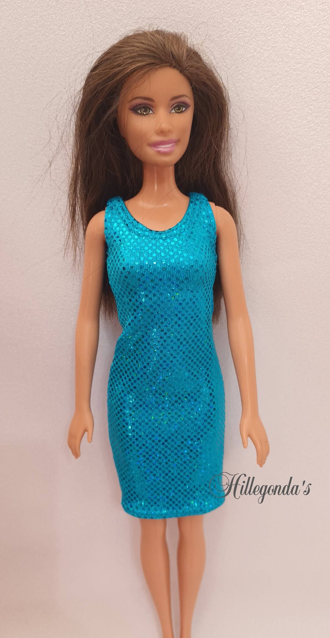 Spandex Sheath Dress - Different Sparkling Colors - for 11.5" Fashion ...