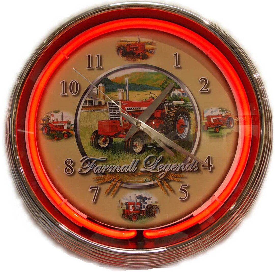 15 Inch Neon Farmall 1206 Wall Clock - Etsy