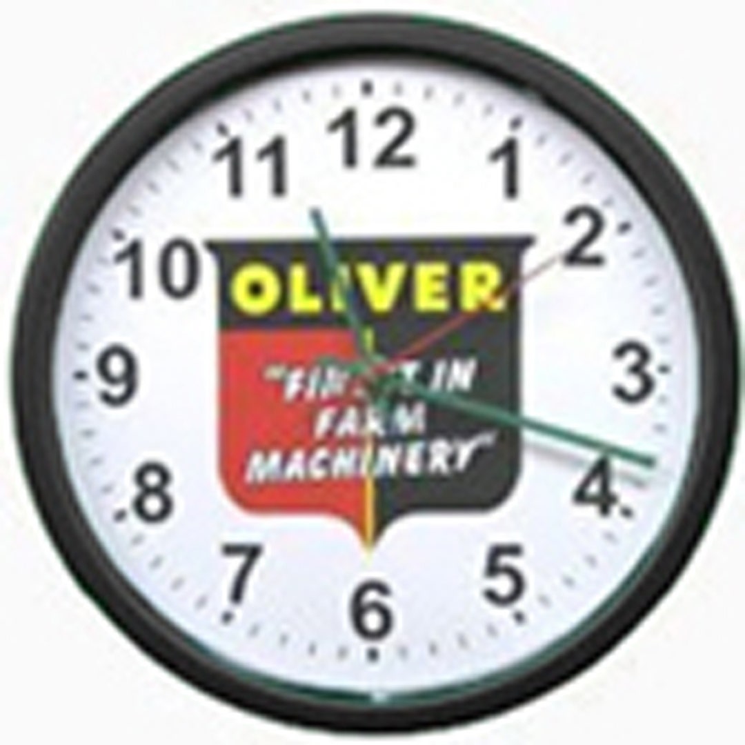 Oliver Logo 9 Inch Wall Clock - Etsy